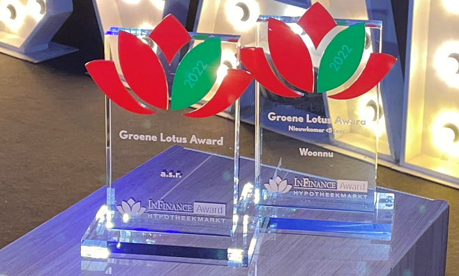 ASR en Woonnu winnen Groene Lotus Award 2022 | Hypotheek Businessclub